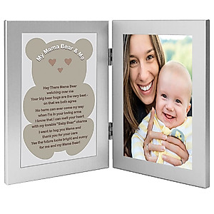 Poetry Gifts Mom or Grandma Birthday or Mother's Day Gift, Mama Bear and Me, Add 4x6 Inch Photo