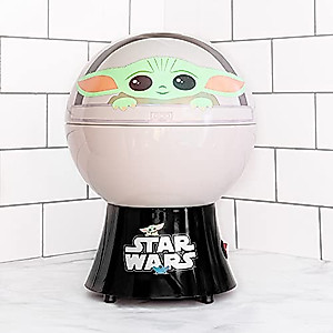 Uncanny Brands Star Wars The Mandalorian Popcorn Maker- Baby Yoda Kitchen Appliance