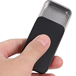 Hemoton 20pcs Rectangular Slide Top Tinplate Box Sliding Cover Push-Pull Tin Box Metal Tin Containers for Candies Jewelry Crafts Lip Balm Storage 50x25x10mm