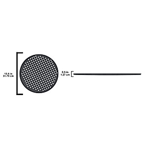 Pizza Pan Steel 12.5 Inches Tray for Oven | Pizza Pan with Holes | Baking Pizza | Kit with pizza screen and Orange Glove