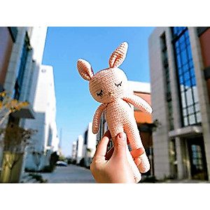 YORTOOB Easter Knitted Bunny Plush Rabbit Toy Doll Kitting Filling Toy Cartoon Toy Gift for Kids Christmas, Birthday,Interior Decoration Pendants, Great Gifts