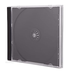 AcePlus 10-pack Standard Black Single CD Jewel Cases with 50-Pack Memorex Assorted Color Paper Sleeves (Value-Pack)