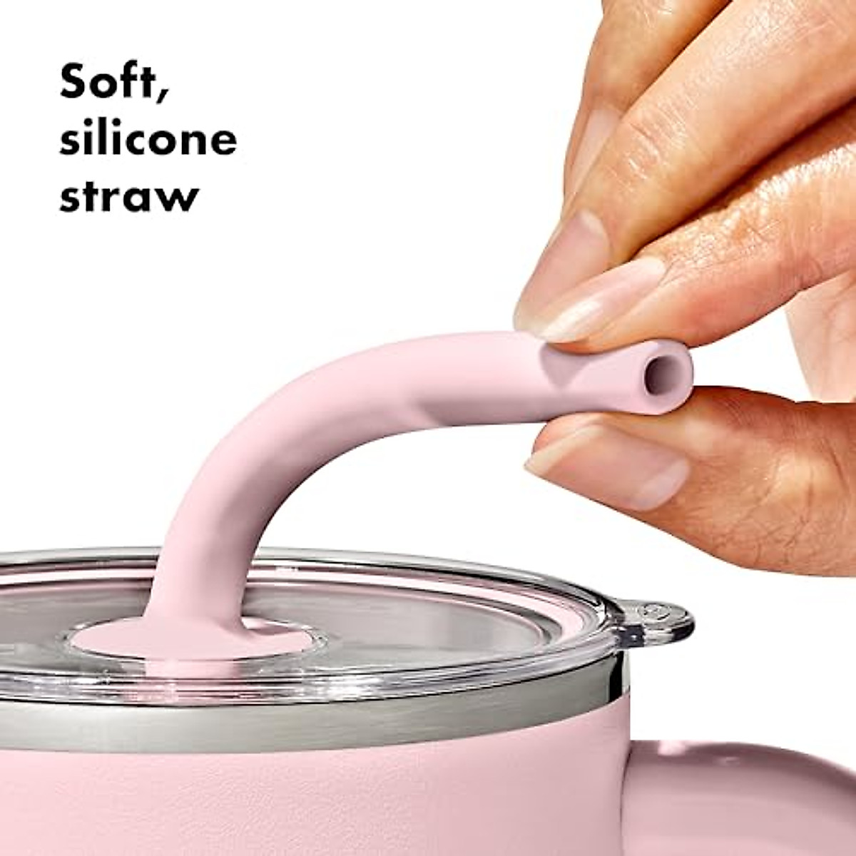 OXO Strive XL Tumbler with Handle – 32 oz. – Rose Quartz