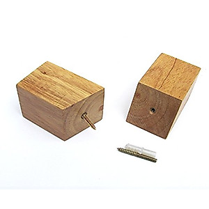 A.B Crew Minimalist Design Decorative Wall Mounted Wooden Coat Hook Hat Hanger(White Square Column)