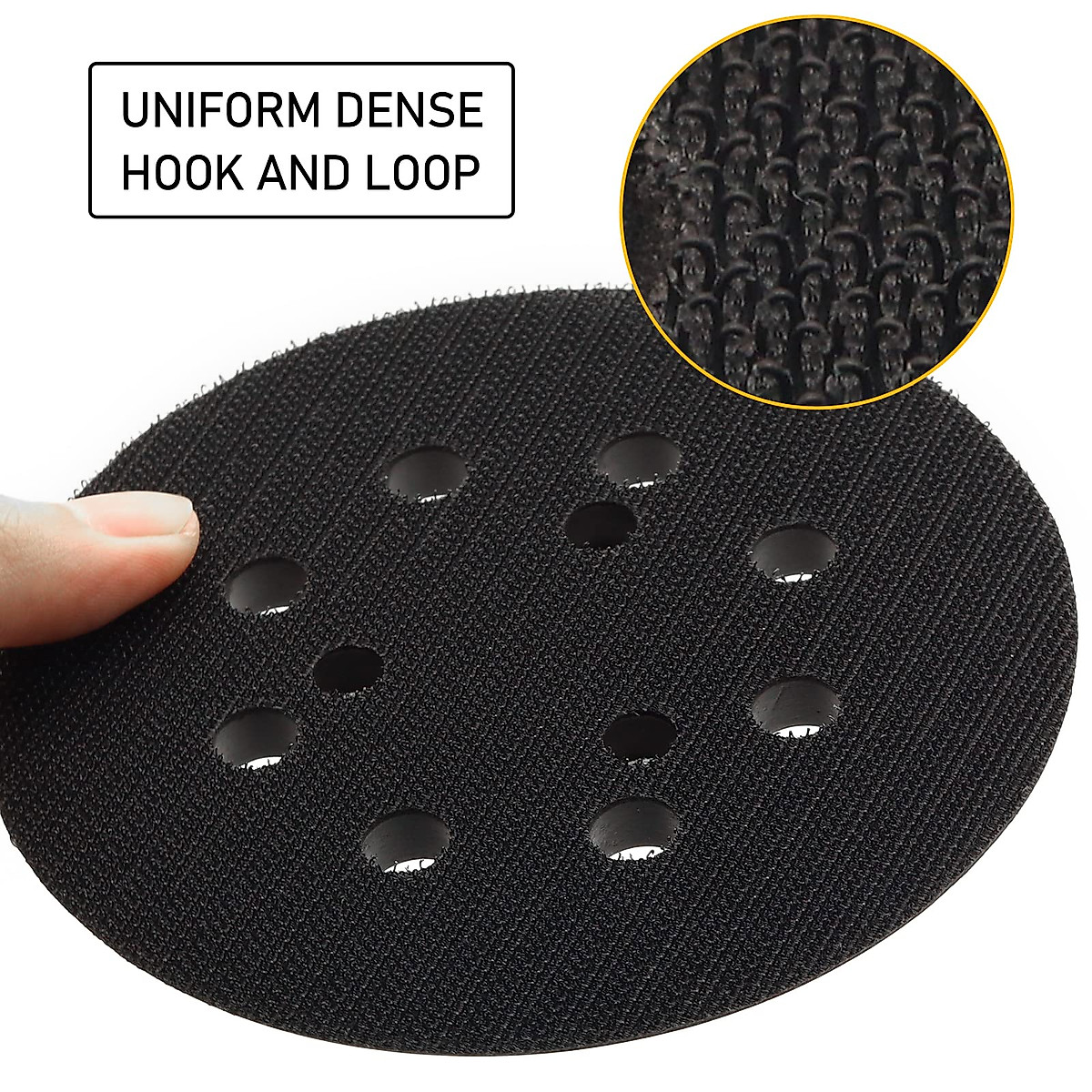 5 Inch 8 Hole Replacement Sander Pad, 4 Pack Hook and Loop Sander Replacement Sanding Pad Compatible with Makita BO5010, BO5030K, BO5031K, BO5041K Sanders