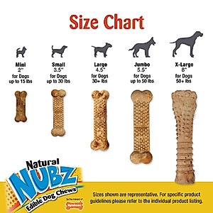Nylabone Nubz Budz Natural Long Lasting Edible Dog Chews 20 Count Small - Up to 30 lbs.
