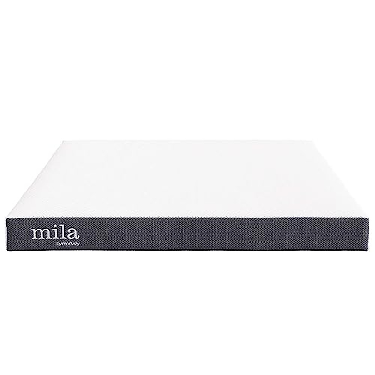 Modway Mila 6” Queen Mattress - Firm 6 Inch Queen Mattress - 10-Year Warranty, White