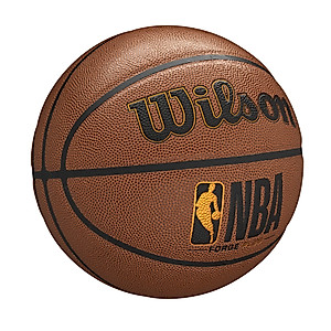 WILSON NBA Forge Series Basketball - Forge Plus, Brown, Size 6-28.5"
