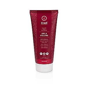 khadi AMLA Ayurvedic Shampoo - 100% Natural, Silicone & Sulfate-Free, Promotes Hair Growth & Shine, Prevents Hair Loss & Gray Hair, Conditioning Vegan Organic Beauty 6.7oz