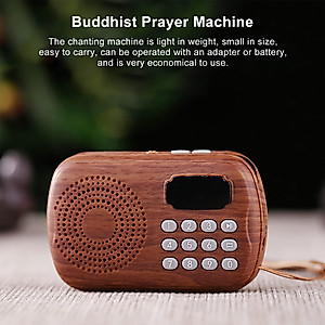 Buddha Machine Buddhist Music Player Light Weight Small Volume Take Easily Buddhist Prayer Machine 3.1 x 2.0 x 0.8in