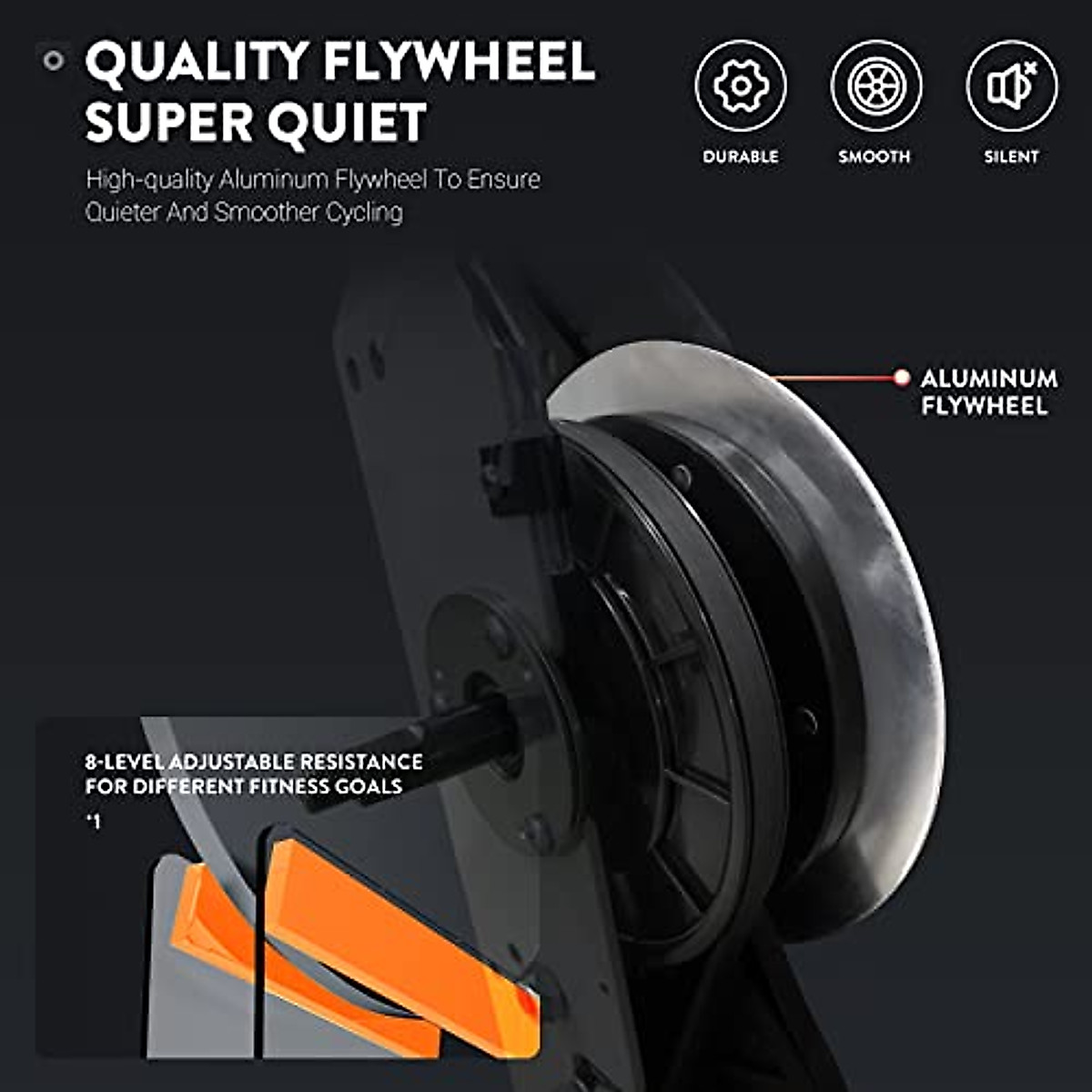 Foldable Exercise Bike, pooboo 4 IN 1 Indoor Cycling Bike Stationary Bikes for Home Upright Recumbent Position, 8-Level Magnetic Resistance Fitness Bike with Stronger Frame Seat Backrest Adjustments