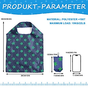 DXMWWTP Foldable Reusable Shopping Bags,Tote Bags, 6 Pack Grocery Bags with Hook, Eco-friendly Travel Recycle Shopping Bags in Pocket, Waterproof and Machine Washable for Daily Shopping Supplies load