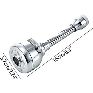 Newly Upgraded 360° Rotatable Faucet Nozzle, Removable Kitchen Faucet Nozzle Replacement, Splash-Proof Faucet Booster Shower and Water-Saving Faucet for Kitchen Bathrooms