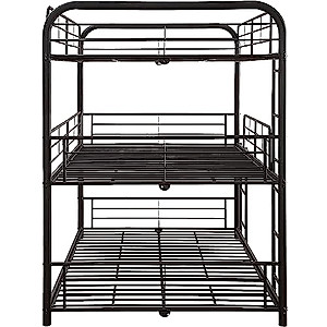 ACME Furniture Cairo Triple Bunk Bed, Twin, Sandy Black