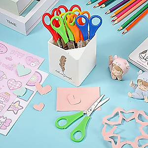 150 Pack Scissors Bulk Scissors 5 Inch Blunt Tip Kids Safety Bulk Pack of Scissors for School Craft Projects