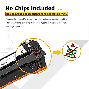 CMYBabee Compatible Toner Cartridge Replacement for HP 206A W2110A W2111A W2112A W2113A for HP Color LaserJet Pro M255dw MFP M283fdw M283cdw M282nw M283 M255 Printer (Black Cyan Yellow Magenta,4-Pack)