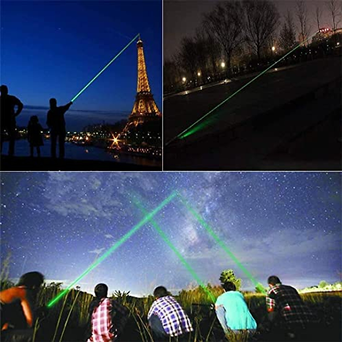 FOBSERD Long Range Tactical Green with Red Beam Laser Pointer, Adjustable Focus Light Pointer for Night Astronomy Outdoor Camping and Hiking