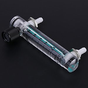 Oxygen Flowmeter,Air Flowmeter Oxygen Air Flow Meter,Lzq5 Flowmeter 2.5-25Lpm Flow Meter with Control Valve for Oxygen/Air/Gas