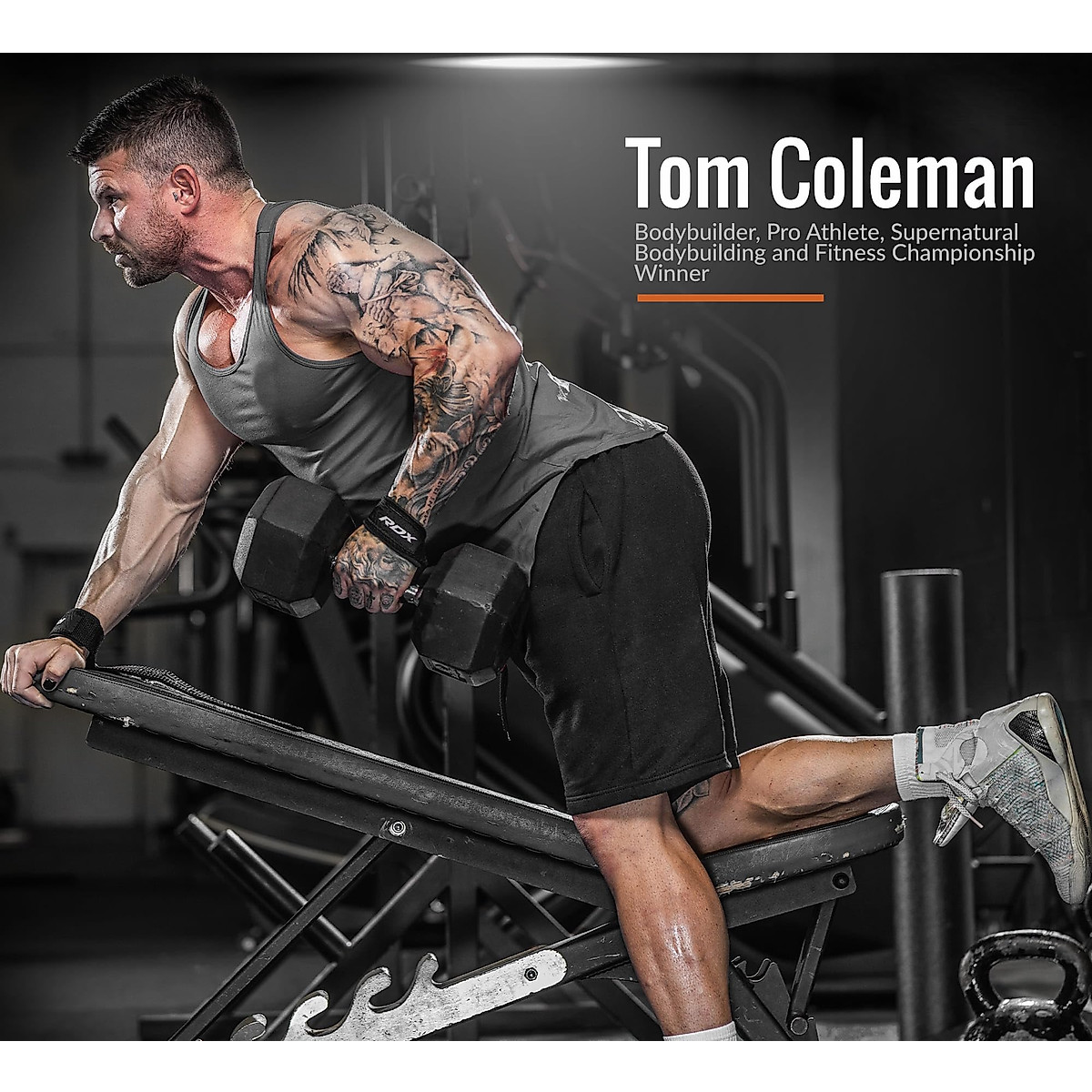 RDX Lifting Wrist Straps for Weightlifting, 5MM Neoprene Padded Anti Slip 60CM Hand Bar Support Grips, Strength Training Equipment Heavy Duty Workout Bodybuilding Powerlifting Gym Fitness, Men Women