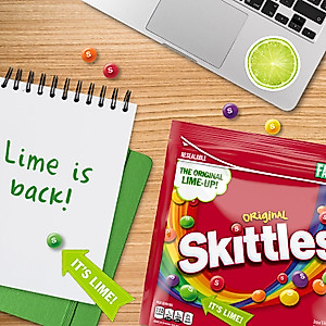 SKITTLES Original Chewy Colorful Rainbow Easter Egg Basket Candy Filler, Family Size, 27.5 Oz Resealable Bulk Bag