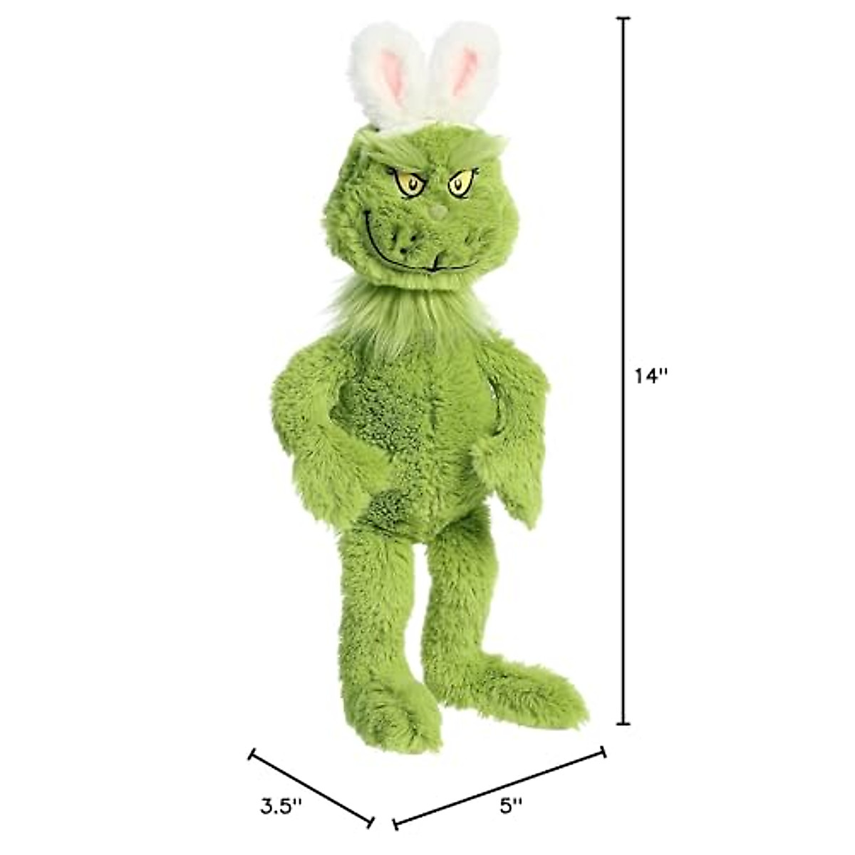 Aurora® Whimsical Dr. Seuss™ Bunny Grinch Stuffed Animal - Magical Storytelling - Literary Inspiration - Green 14 Inches