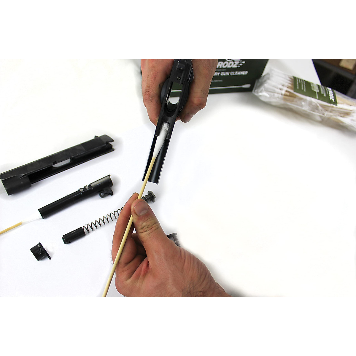 RamRodz 0.22/0.223/5.56 Caliber Gun Cleaning Swabs (300 Quantity), One Size (22300)