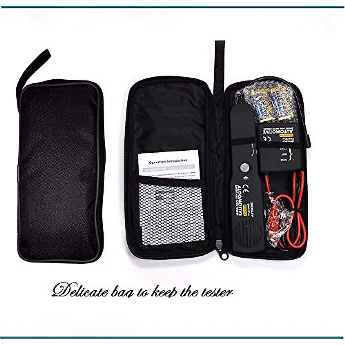 ALLOSUN Automotive Cable Wire Tracker Car Tracer Finder Test Short & Open DC 6~42 Volts, Black (EM415PRO)