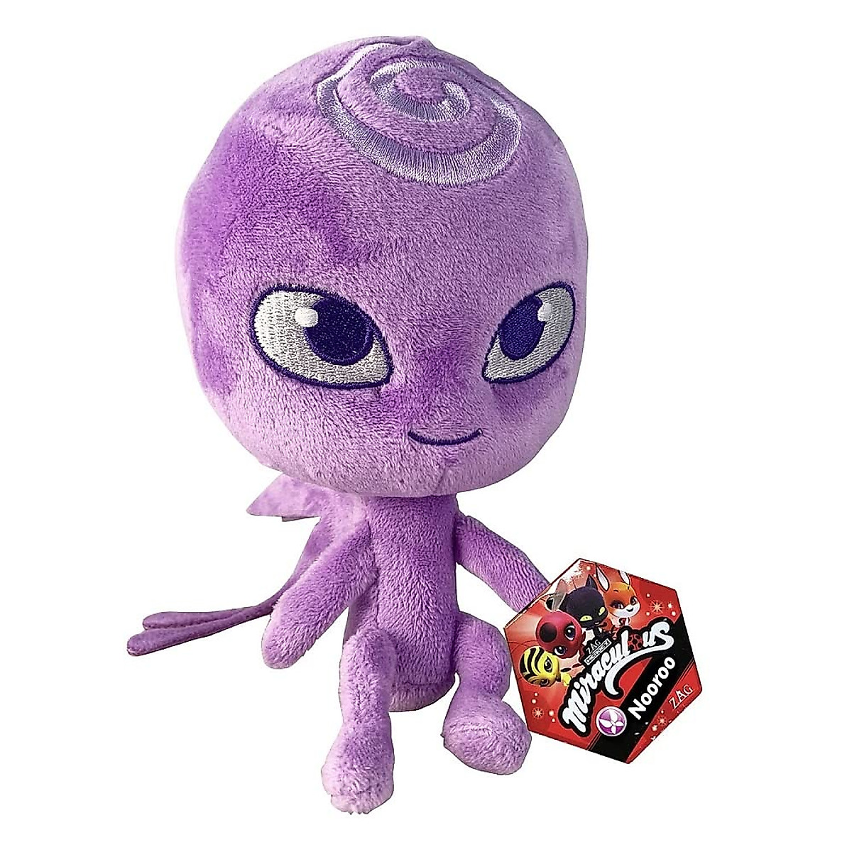BANDAI Miraculous Kwami Nooroo Plush Toy from Tales of Ladybug and Cat Noir | 15cm Nooroo Soft Toy | Super Soft and Cuddly Toys Bring Their Favourite TV Show to Life