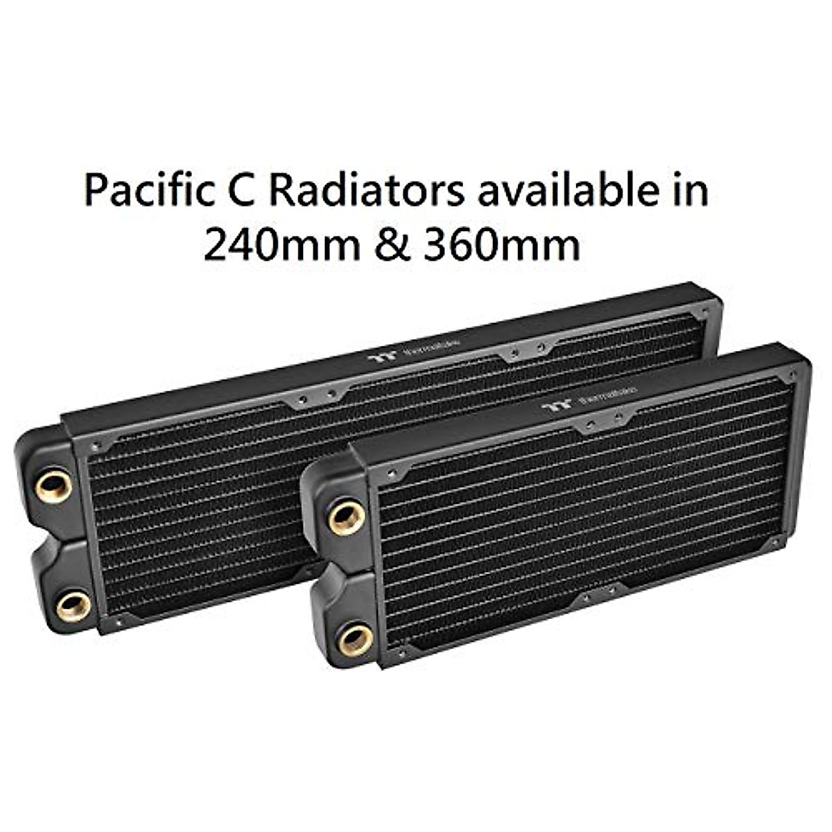 Thermaltake Pacific DIY Liquid Cooling System C360 27mm Thick High-Density Fins Single-Row Copper Tubes Copper Radiator CL-W228-CU00BL-A