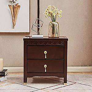 SJYDQ Solid Wood Bedside Table Simple Bedroom Locker, Solid Wood Bedside Table
