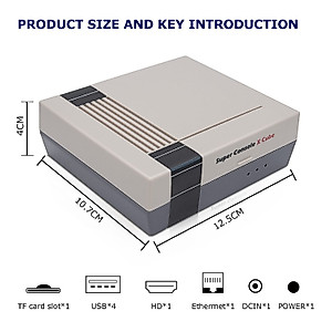 Kinhank Retro Game Console,Super Console X Cube with 90,000+ Video Games, Classic Mini Gaming Systems for TV,Plug and Play,Compatible with 70+ Emulators,Support 4K HD/AV Output