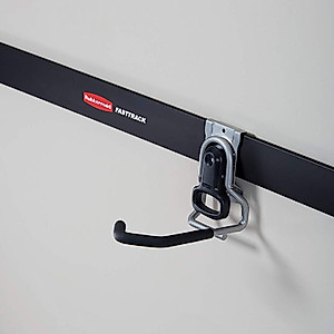 Rubbermaid FastTrack Garage Organization System, Vertical Bike Hook, Bike Storage, Holds up to 50 Pounds, Wall Mount and Heavy Duty Garage Hanger