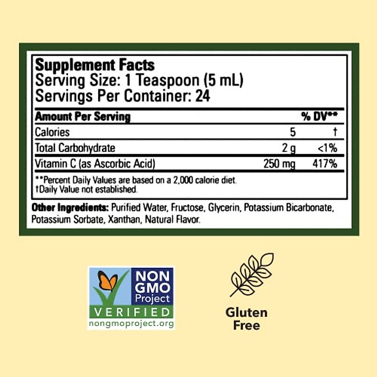 CHILDLIFE ESSENTIALS Liquid Vitamin C - Immune Support, Vitamin C Liquid, All-Natural, Gluten-Free, Allergen Free, Non-GMO, High in Antioxidants - Orange Flavor, 4 Ounce Bottle