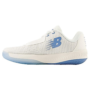 New Balance Women's FuelCell 996 V5 Hard Court Tennis Shoe, White/Navy/Hi-Lite, 8