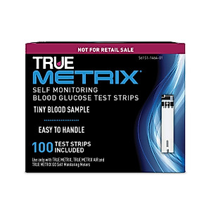 1x 100ct TRUE METRIX Test Strips + 1x 100ct TRUEplus 28g Safety Lancets