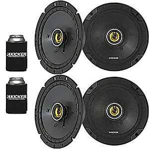 KICKER 46CSC674 - Two Pairs of CS-Series CSC67 6.75-Inch (165mm) Coaxial Speakers, 4-Ohm (2 Pairs)
