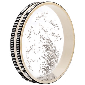 Fasmov 3 Pieces Wave Bead Ocean Drum, Sea Wave Sound Drum Percussion Wave Drum with Hardwood Shell Ocean Sound Drum Musical Instrument Percussion for Home School Supplies, 6 Inch, 8 Inch, 10 Inch