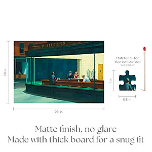 Pomegranate 1000-Piece Jigsaw Puzzle for Adults, Edward Hopper's Nighthawks, Matte Finish, Snug Fit