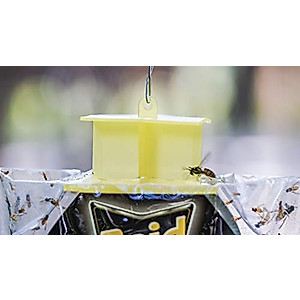 Raid Yellow Jacket and Wasp Trap (3-Pack), Outdoor Wasp Trap, Disposable Wasp and Yellow Jacket Trap Bag with Food-Based Attractant