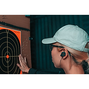 Caldwell E-MAX Shadows Pro - Electronic Hearing Protection with Ambient Sound Amplification, Bluetooth, Rechargeable Case for Shooting, Range