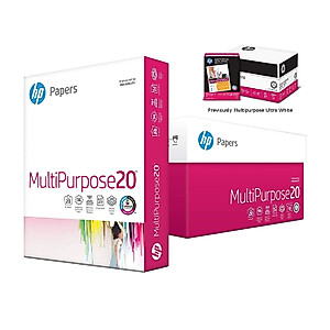 HP Printer Paper, Multipurpose20, 8.5 x 11, Letter, 20lb, 96 Bright, 500 Sheets / 1 Ream (212500R)