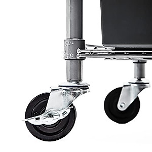 Seville Classics Heavy Duty NSF Bin Rack Solid Steel Wire Shelving Storage Unit, Patented Organizer for Garage, Warehouse, Office, Restaurant, Classroom, Kitchen, Gray, Includes 12 Bins