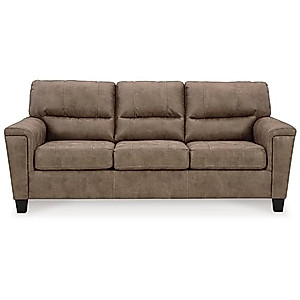 Signature Design by Ashley Navi Queen Sofa Sleeper, 89" W x 38" D x 39" H, Dark Brown