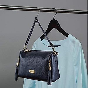 HANGAROO Travel Hangers - Portable Hangers for Clothes That Easily Attach to Clothing Labels - Patented, Lightweight, Pocket-Size Design - Sturdy and Compact Traveling Hangers (4-Pack)