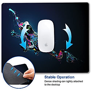 pabruna Cool Mousepad Rectangle Gaming Computer Mouse Pads for Wireless Mouse Non-Slip Rubber Personalized Design with Frog Anime Small Mouse Mat