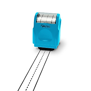 Veltec Dashed Handwriting Lines Practice Roller Stamp for Kids, Parents and Teachers (Light Blue)