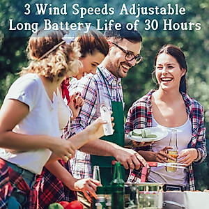 Favoriwere Handheld Mini Fan 3 in 1 Portable Face Fan 3 Speeds with Strong Wind USB Rechargeable for 30 Hours Working Personal Fan with Power Bank and Flashlight Suitable for Outdoor and Indoor White