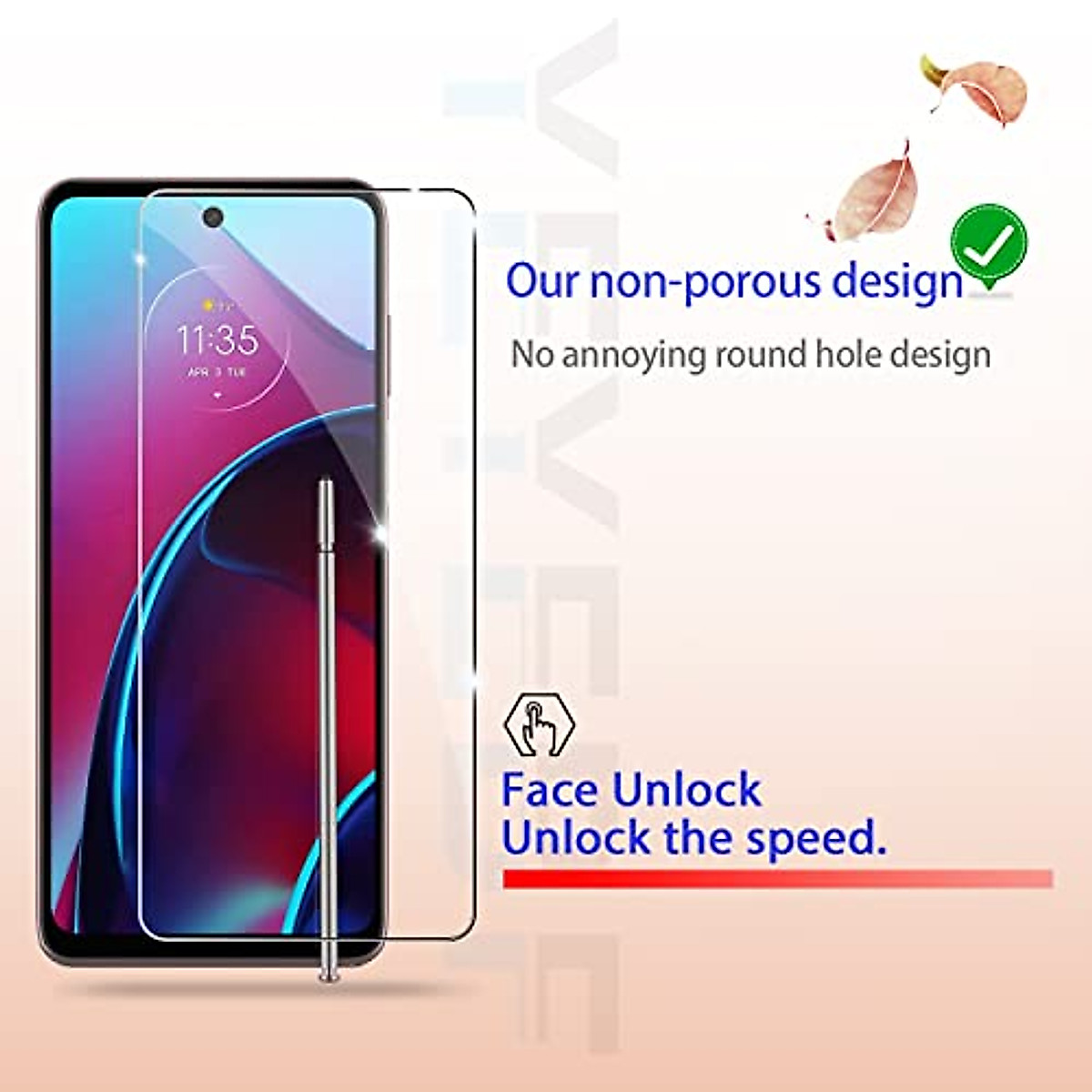 Moto G Stylus 2022 4G/5G Tempered Glass Screen Protector By YEYEBF, [ 2 Pack] [Anti-scratch] [3D Glass] [Case-Friendly] Screen Protector