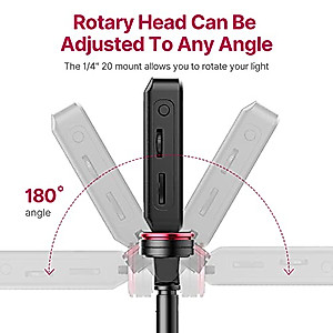 MT-54 Portable Adjustable 5ft Light Stand Tripod, Height 2ft to 5ft, Metal Stand for Small Photography Lights, Webcams, Cameras, 360º Rotating Mount, Aluminum Lightweight, with a Free Phone Mount