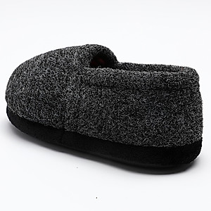 Tuboom Boys Slippers Kids House Shoes with Cozy Memory Indoor Outdoor (Toddler/Little Kid/Big Kid) color grey size 11-12